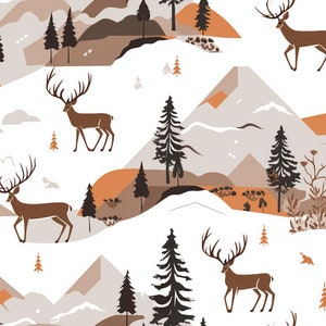 Deer Tree Pattern - Etsy