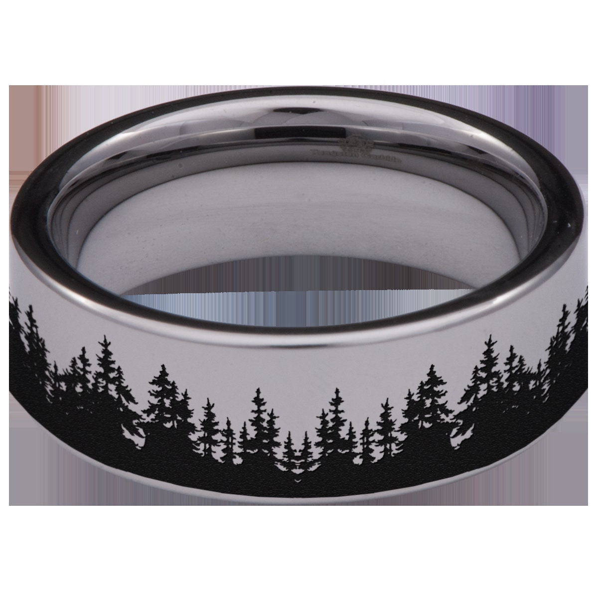 Deer Antler Tree Forest Tungsten Carbide Ring - Etsy