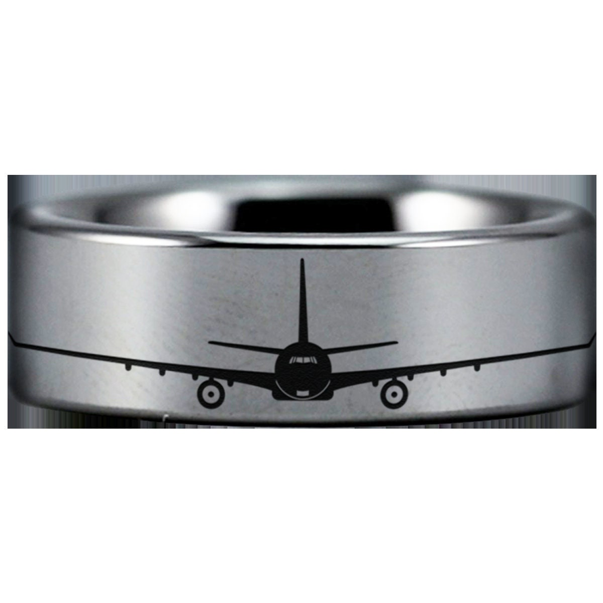 Pilot Airline Airplane Tungsten Carbide Wedding Band Ring - Etsy