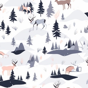 Deer Tree Pattern - Etsy