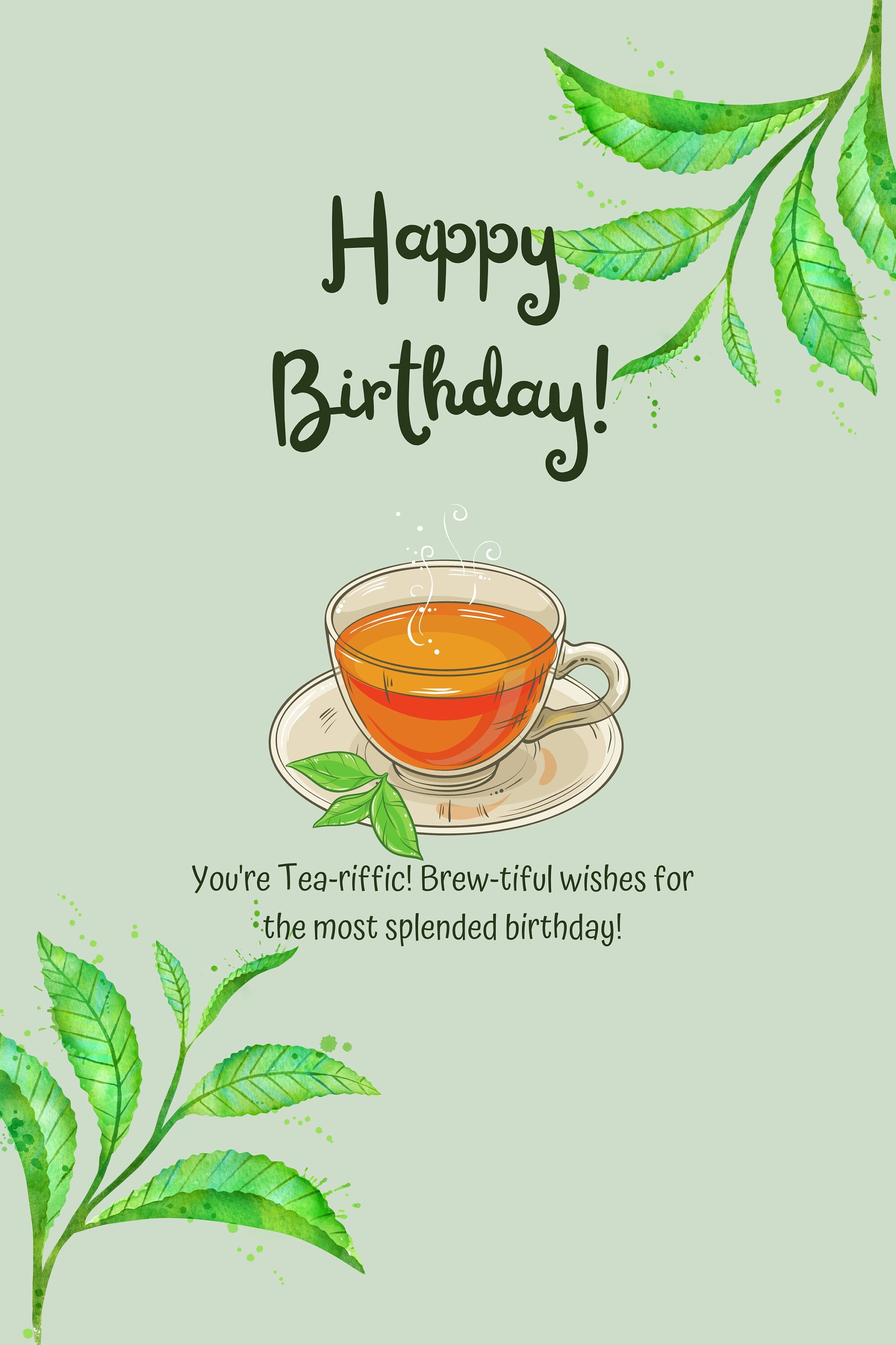 Tea-reffic Birthday Card - Etsy