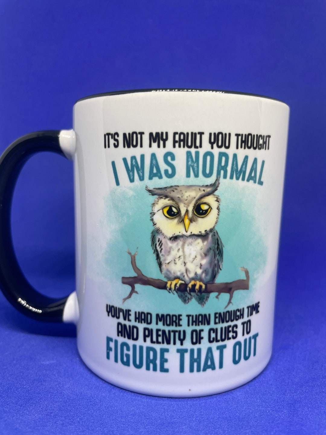 It’s Not My Fault You Thought I Was Normal Mug- Funny Owl Mug - 11oz ...