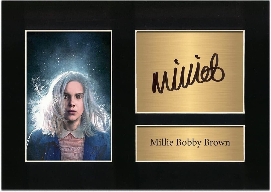 Millie Bobby Brown A4 Signed Limited Edition Print Framed - Etsy