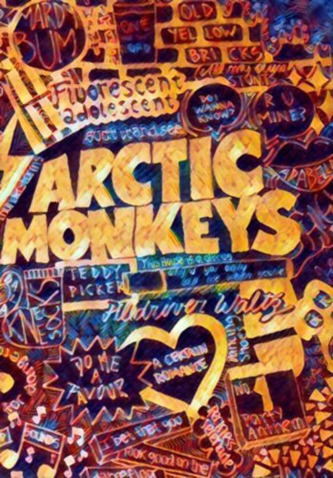 Artic Monkeys Poster A4 Sized Lovely Poster - Etsy