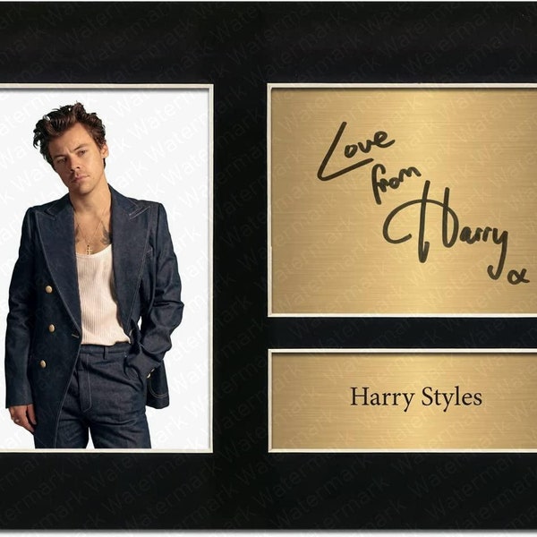 Signed Harry Styles Memorabilia - Etsy