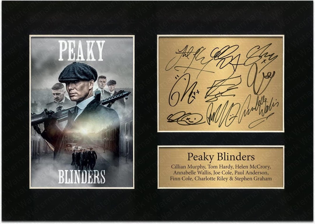 Peaky Blinders Signed Limited Edition Pre Printed Memorabilia Photo ...