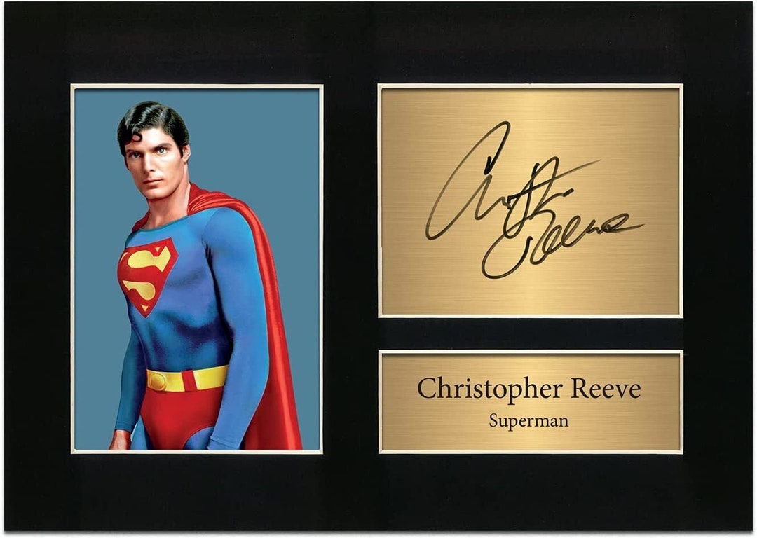 Superman Christopher Reeve Poster A4 Signed Limited Edition Print ...