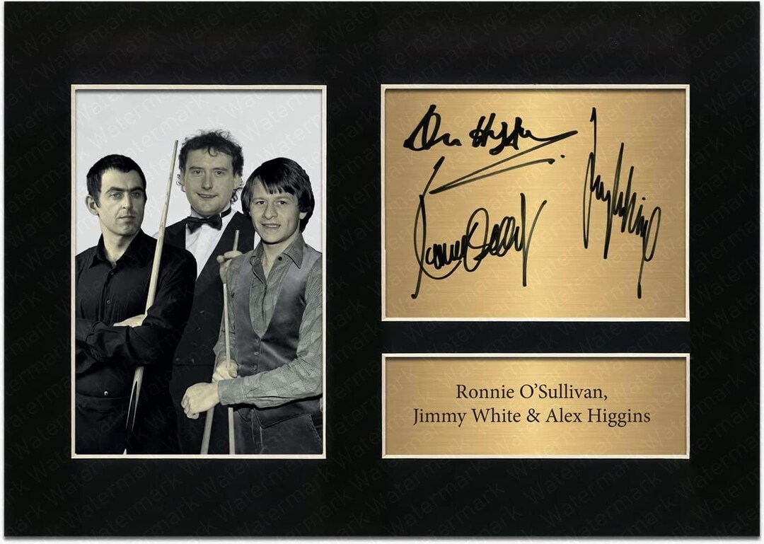 Ronnie Osullivan Jimmy White & Alex Higgins Snooker Signed Limited ...