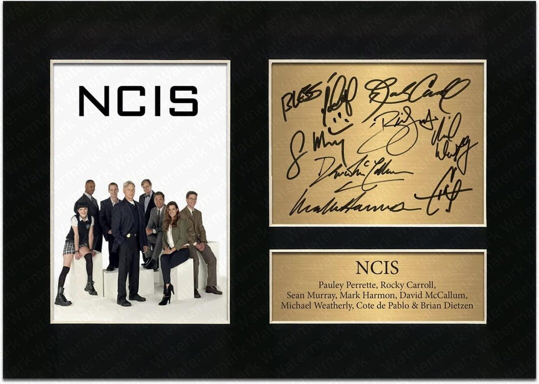 NCIS Autograph Memorabilia Signed Limited Edition Pre Printed ...