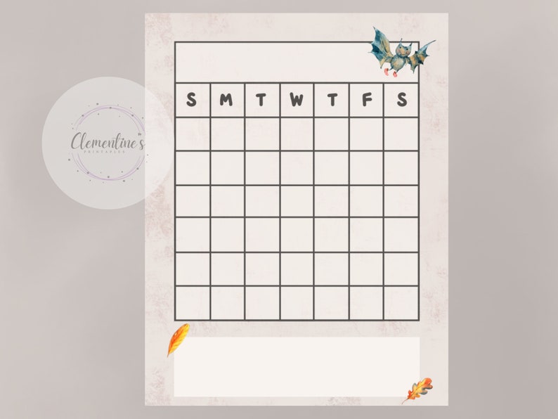 Witchy Fall Stationary, Calendar, Undated, Journal, Autumn, Fall ...