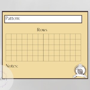 Knitting Row Tracker, Knitting Notes, Knitting Pages, Knitting ...