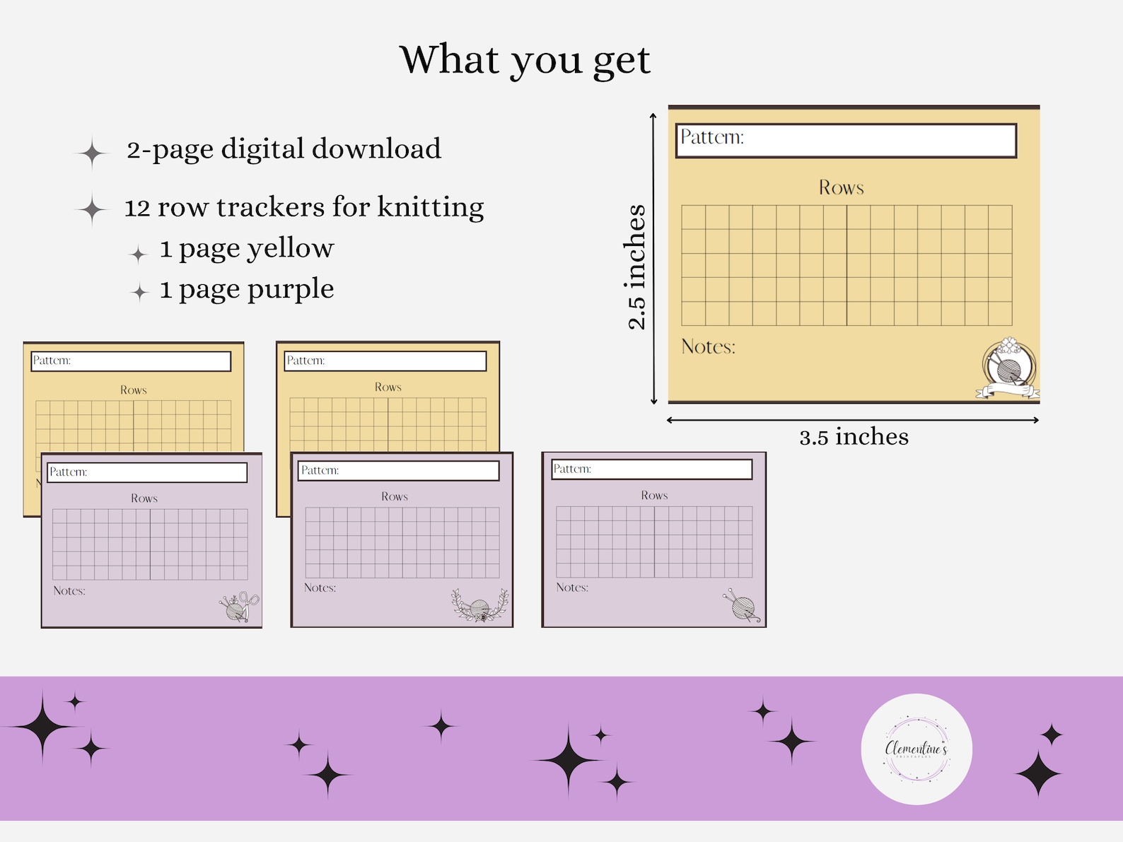 Knitting Row Tracker, Knitting Notes, Knitting Pages, Knitting ...