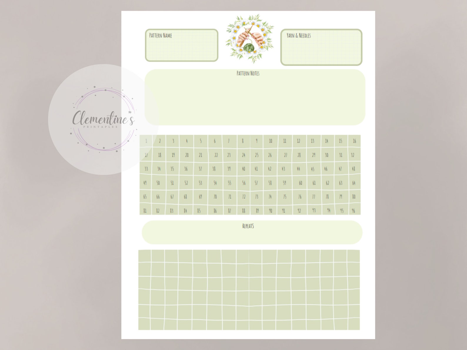 Knitting Row Tracker, Knitting Notes, Knitting Pages, Knitting ...