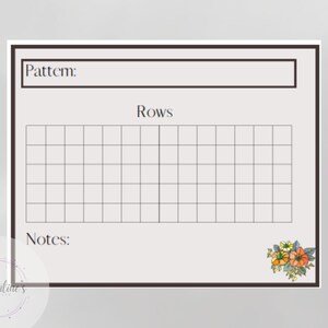 Knitting Row Tracker, Knitting Notes, Knitting Pages, Knitting ...