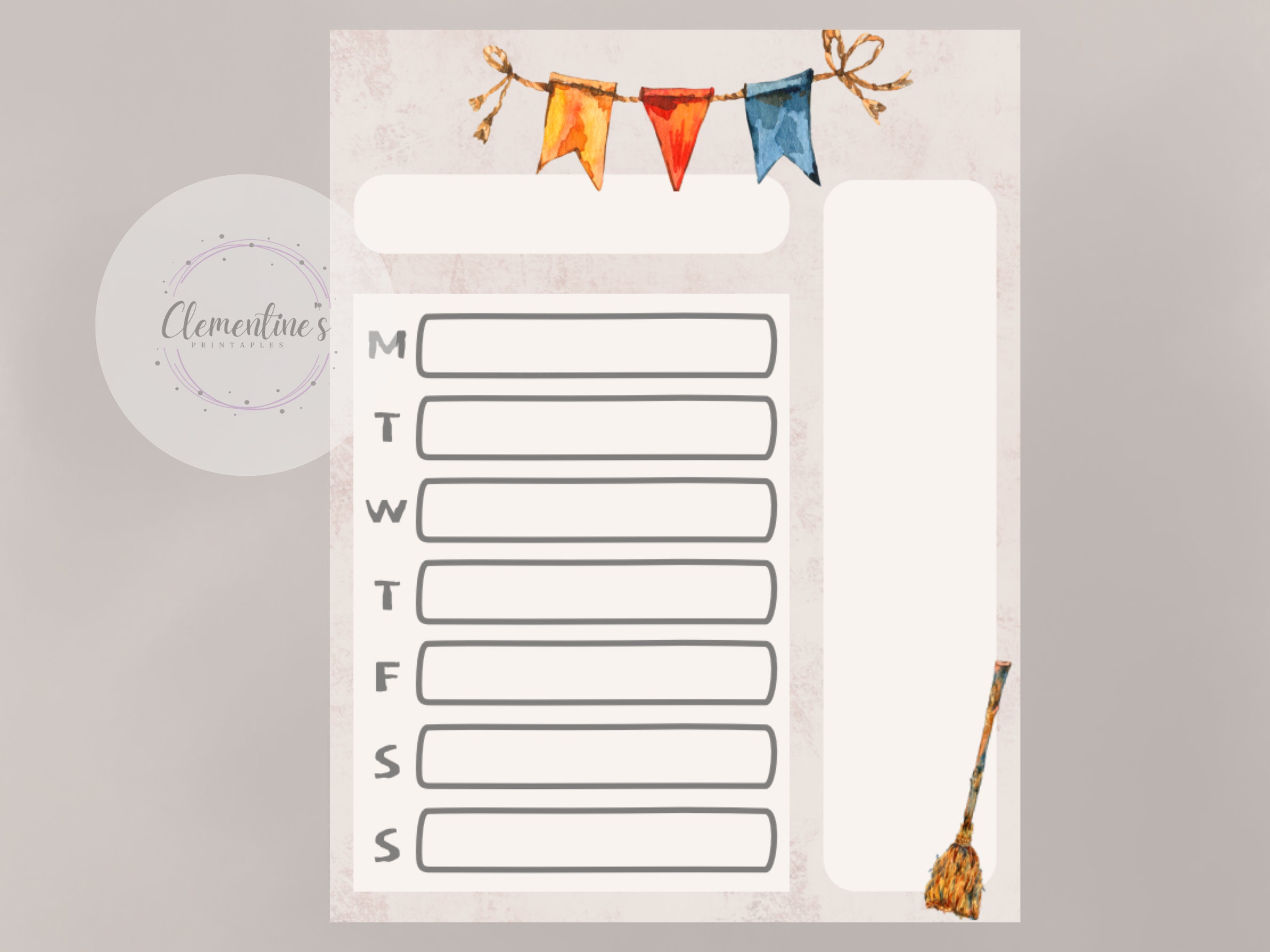 Witchy Fall Stationary, Calendar, Undated, Journal, Autumn, Fall ...