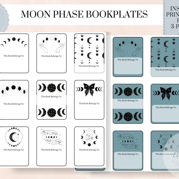 Digital Bookplates - Etsy