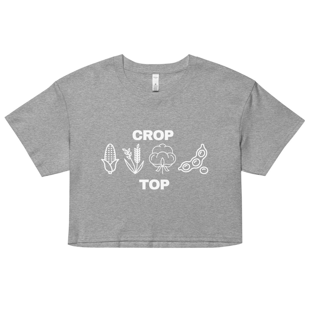 Crop Top Crops White Writing - Etsy