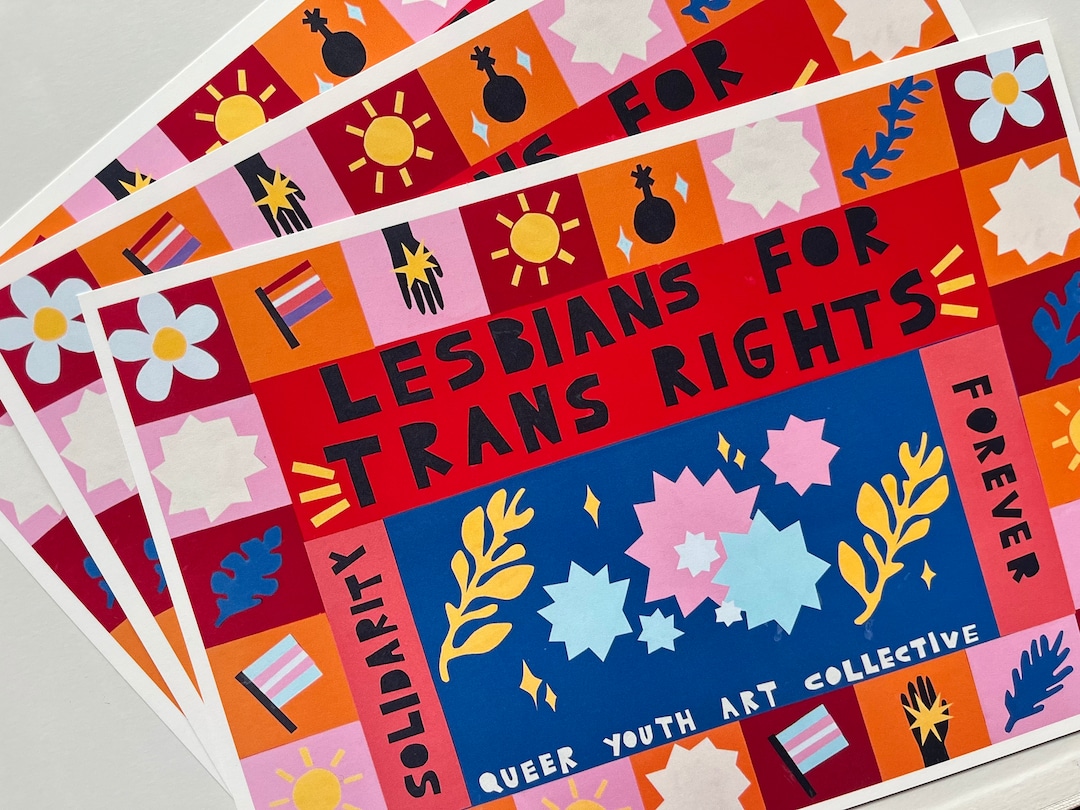 Illustrated Art Print, LGBTQ, Trans Rights, Queer Art - Etsy UK
