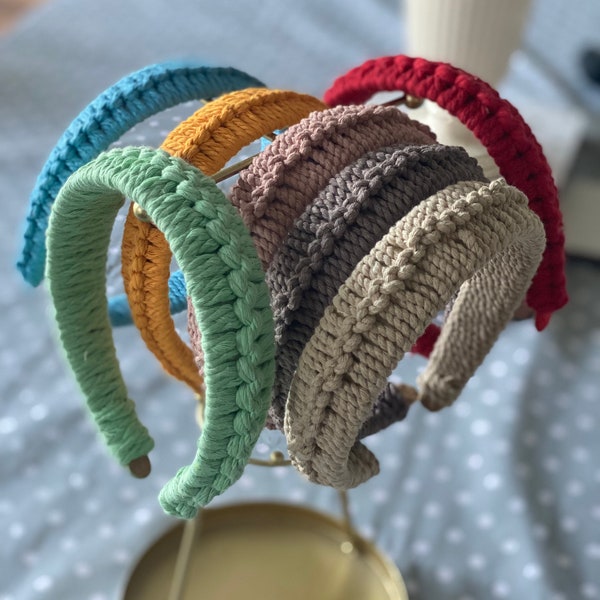 Macrame Headband - Etsy