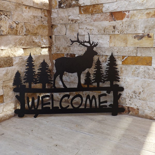 Metal Elk Sign - Etsy