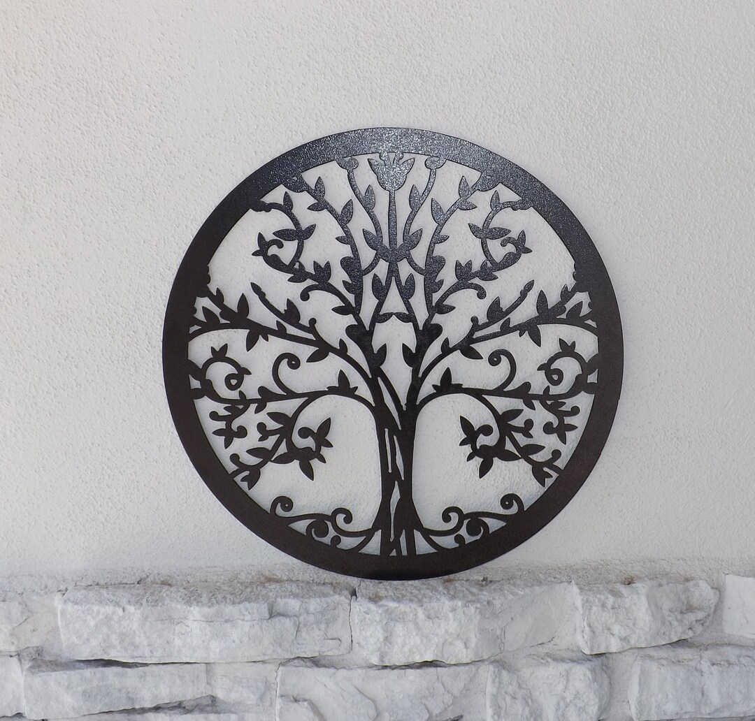 Tree of Life Metal Wall Decor, Metal Tree Wall Art, Family Tree Wall ...