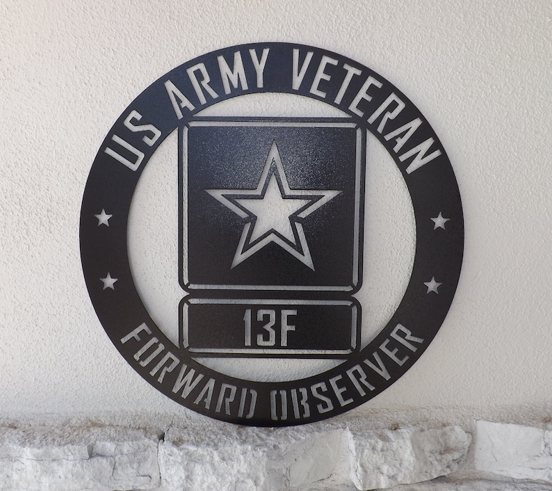 Personalized US Army Veteran Gift, Metal Army Wall Art, Custom Military ...