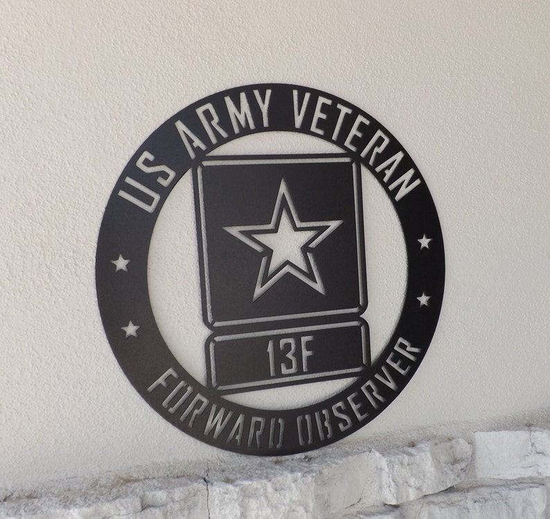 Personalized US Army Veteran Gift, Metal Army Wall Art, Custom Military ...