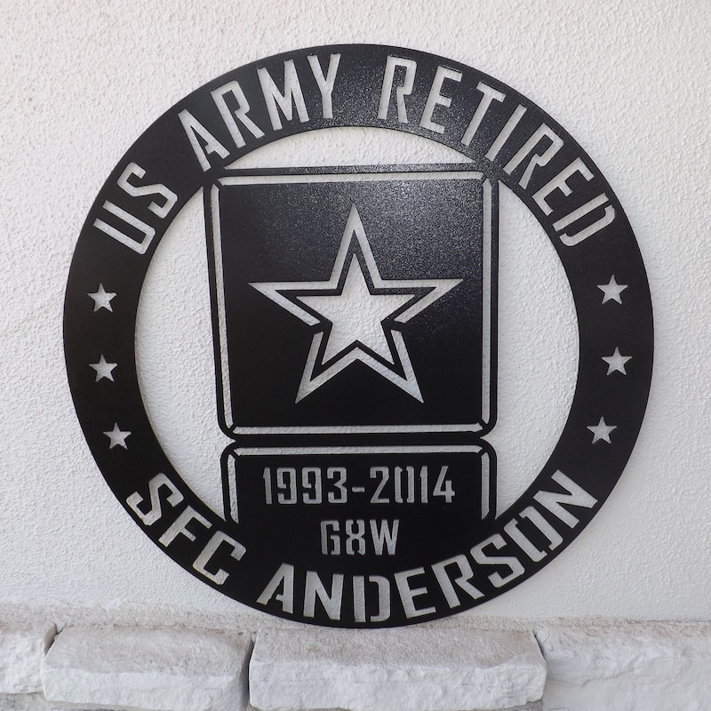 Military Retirement Sign - Etsy
