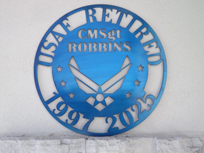 Personalized USAF Retirement Metal Wall Art, Air Force Veteran Gift - Etsy