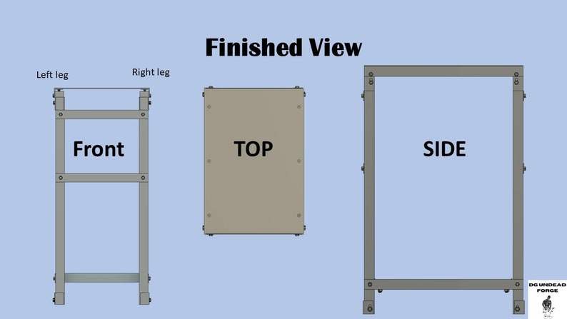 Forge Stand Build Plans for Gas Forge Beginner Friendly (no Welder ...