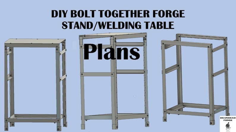 Forge Stand Build Plans for Gas Forge Beginner Friendly (no Welder ...