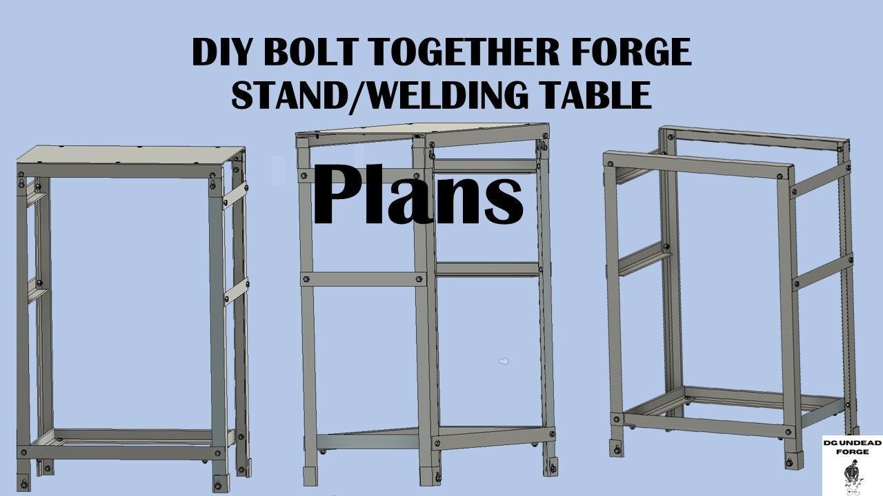 Forge Stand Build Plans for Gas Forge Beginner Friendly (no Welder ...