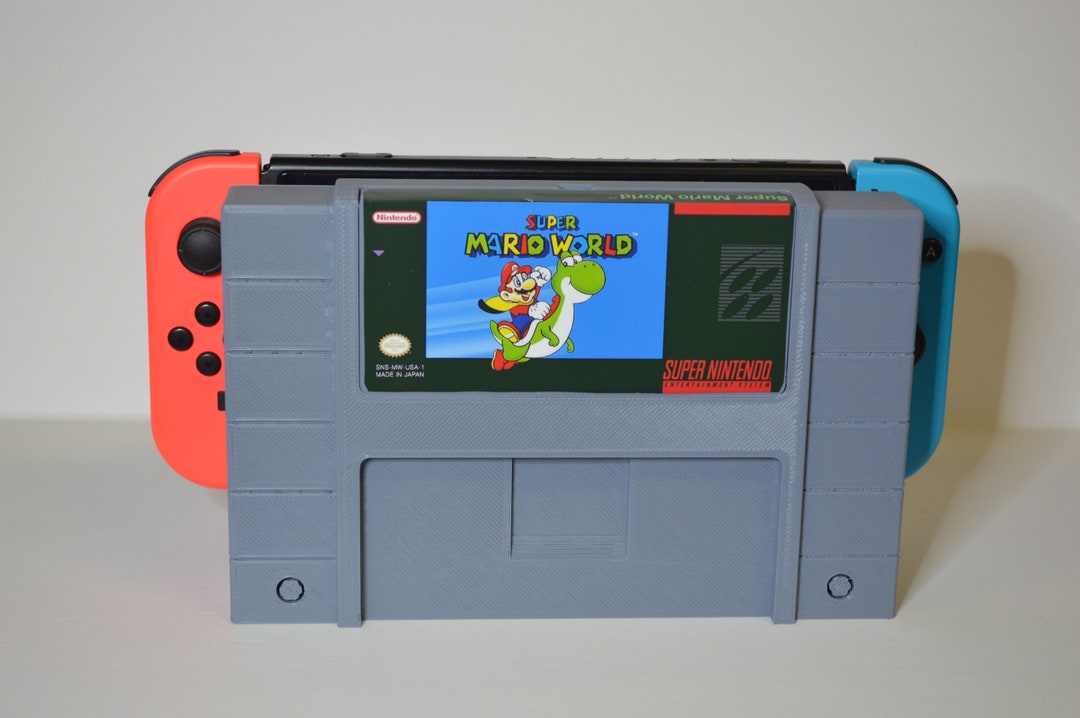 SNES Cartridge Switch Dock Cover super Mario - Etsy