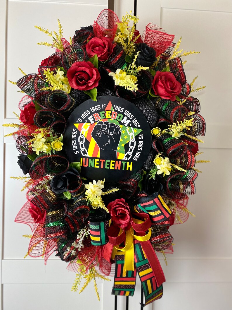 Everyday Wreath, Juneteenth Decor, Juneteenth Wreath, Summer Wreath ...