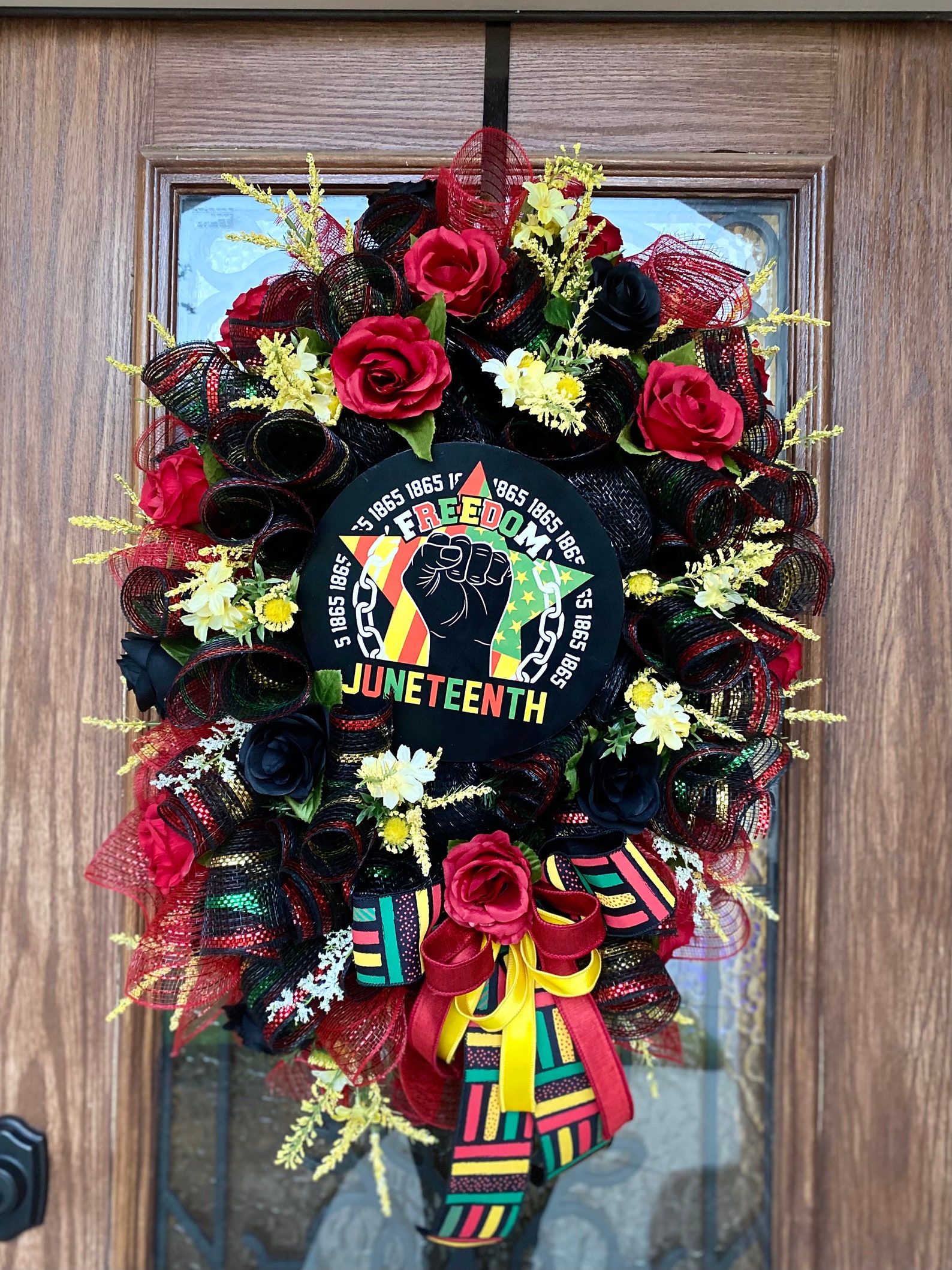 Everyday Wreath, Juneteenth Decor, Juneteenth Wreath, Summer Wreath ...