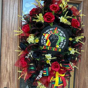 Everyday Wreath, Juneteenth Decor, Juneteenth Wreath, Summer Wreath ...