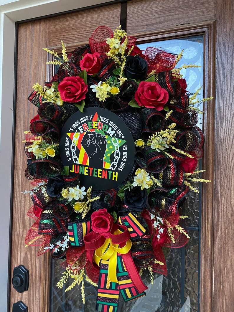 Everyday Wreath, Juneteenth Decor, Juneteenth Wreath, Summer Wreath ...