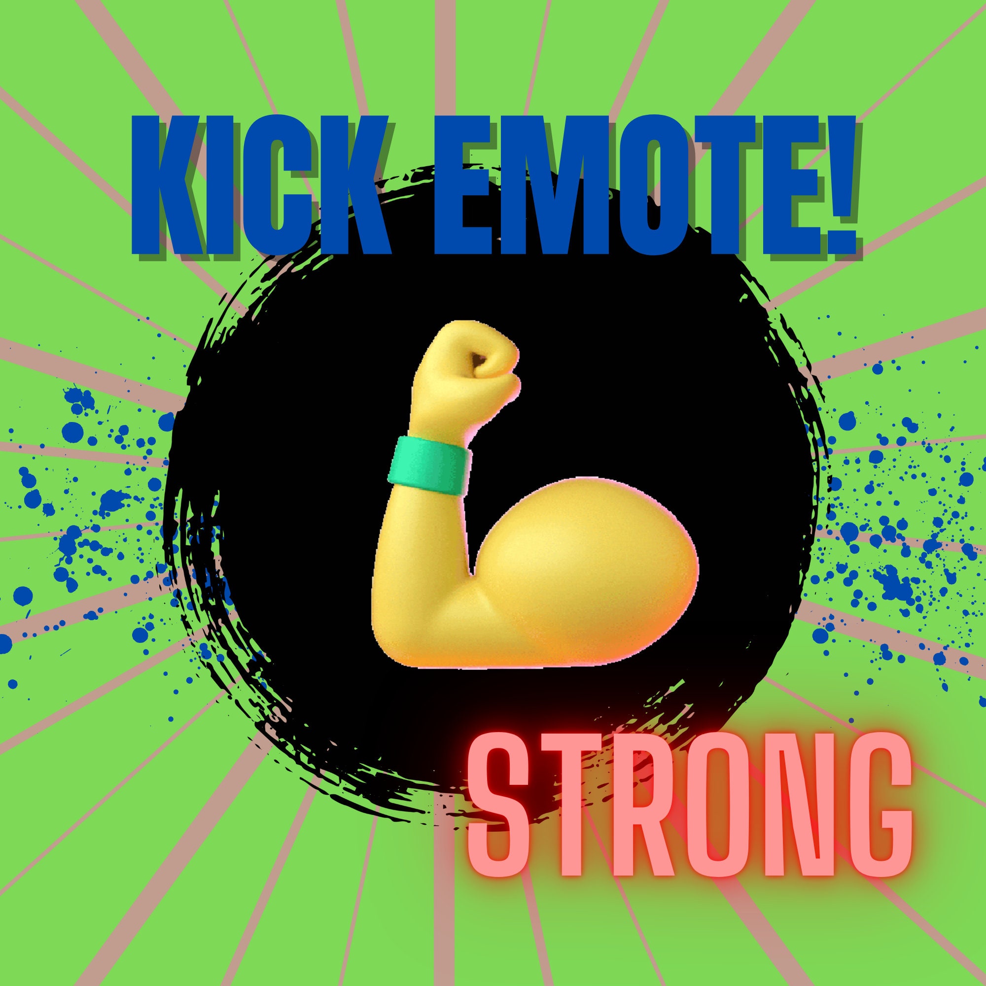 Mighty Muscle Flex Animated Emote for Kick Streamers - Etsy