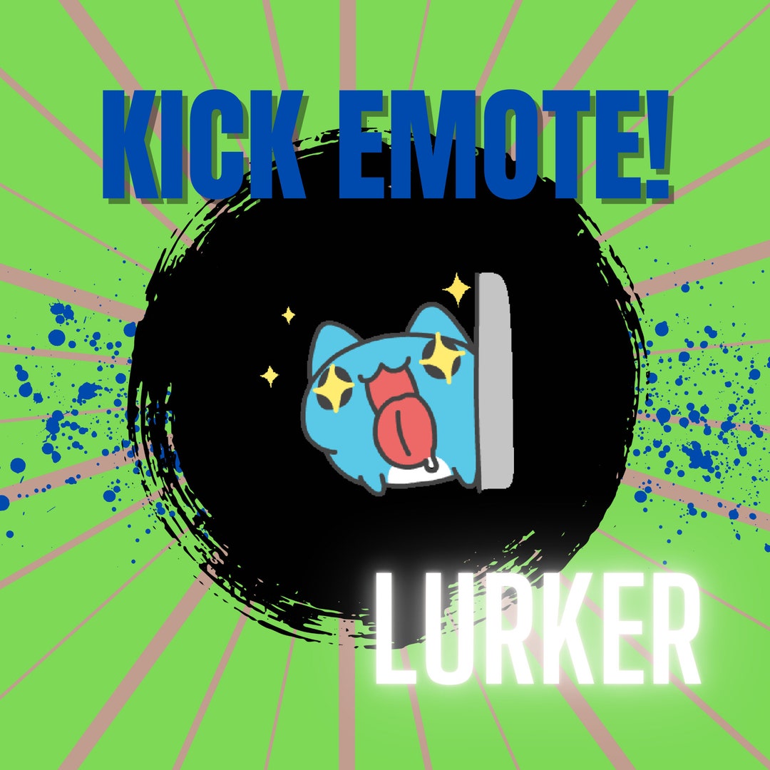 Animated Lurking Cat Emoji Kick Emote - Etsy