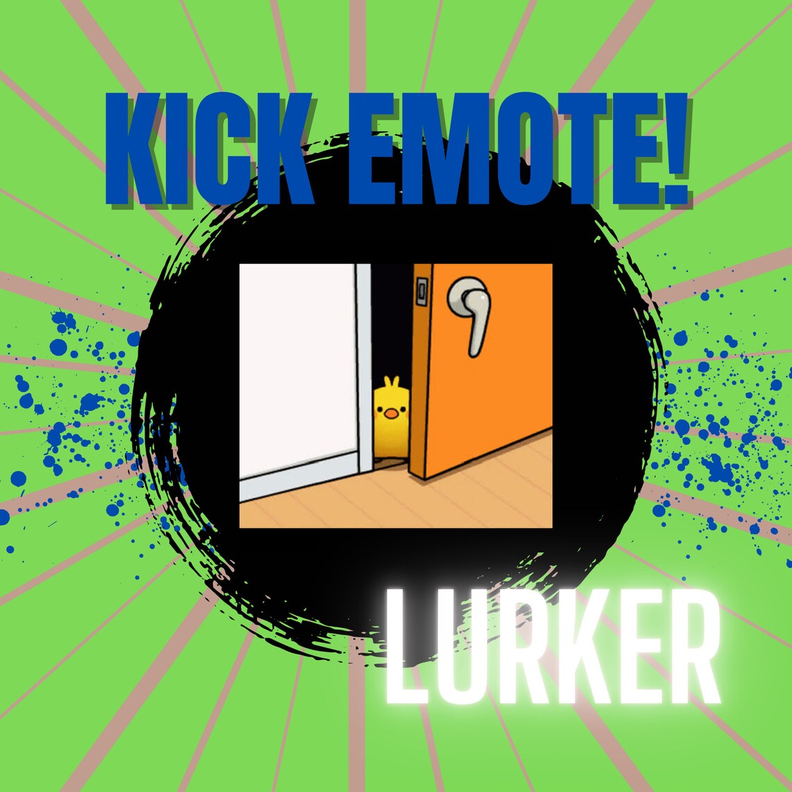 Sneaky Chick Emoji GIF for Kick Streamers | Animated Emoticon | Lurking ...