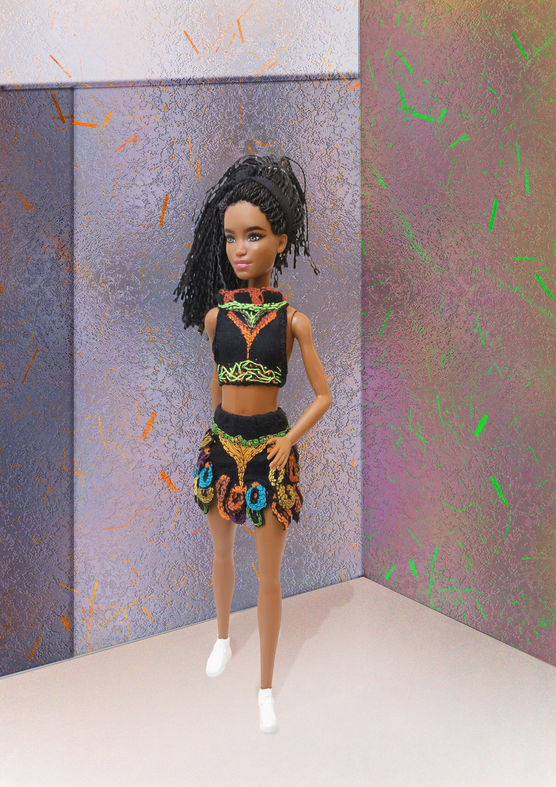 Handcrafted Tribal-inspired Doll Outfit – Embroidered Top & Skirt Set 29cm / 11.5 " - Etsy