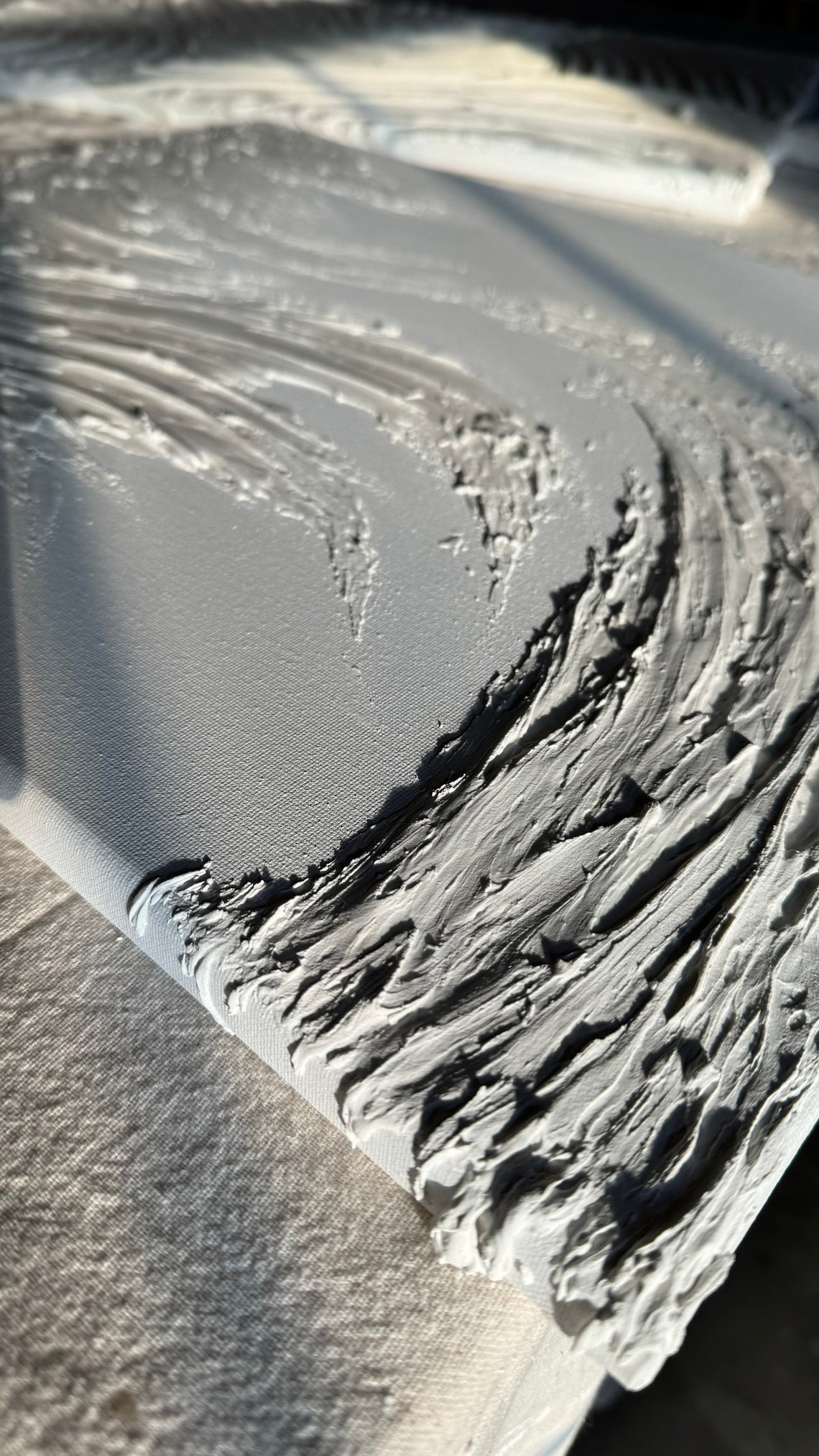 Textured Wall Art Decor, Plaster Wall Decor, Home, Wall Decor - Etsy