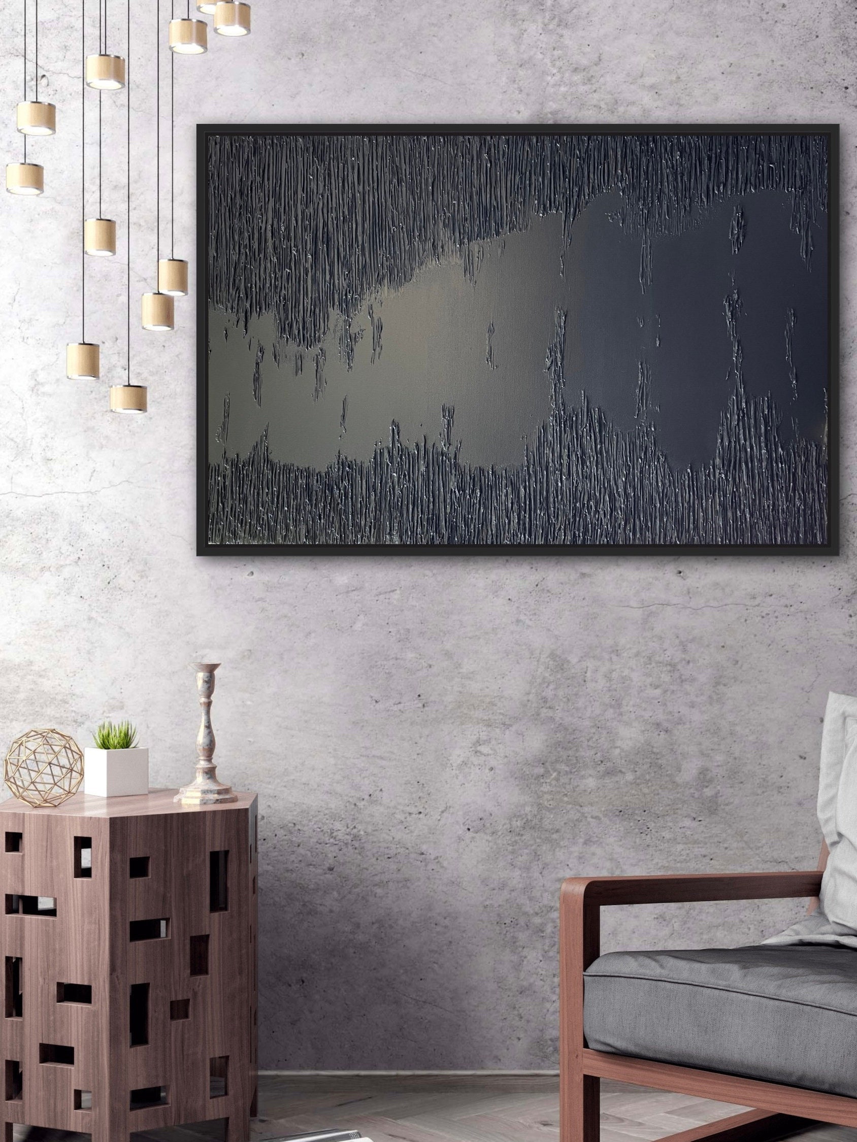 Textured Wall Art, Home Decor, Plaster Wall Art, Texture Art, Canvas ...