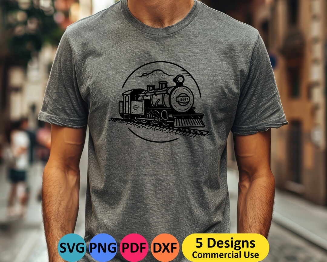 Train SVG Steam Engine PNG, Printable Locomotive Clipart for Download ...