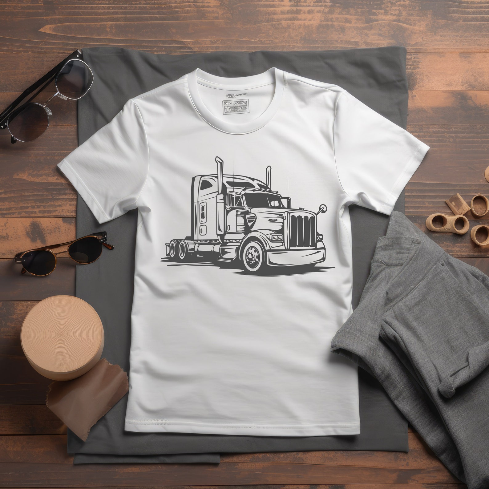 Semi Truck SVG Bundle, Trucker Png Files for Digital Download ...