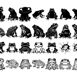 Toad SVG Bundle Digital Artwork for Download, Printable Toad PNG ...