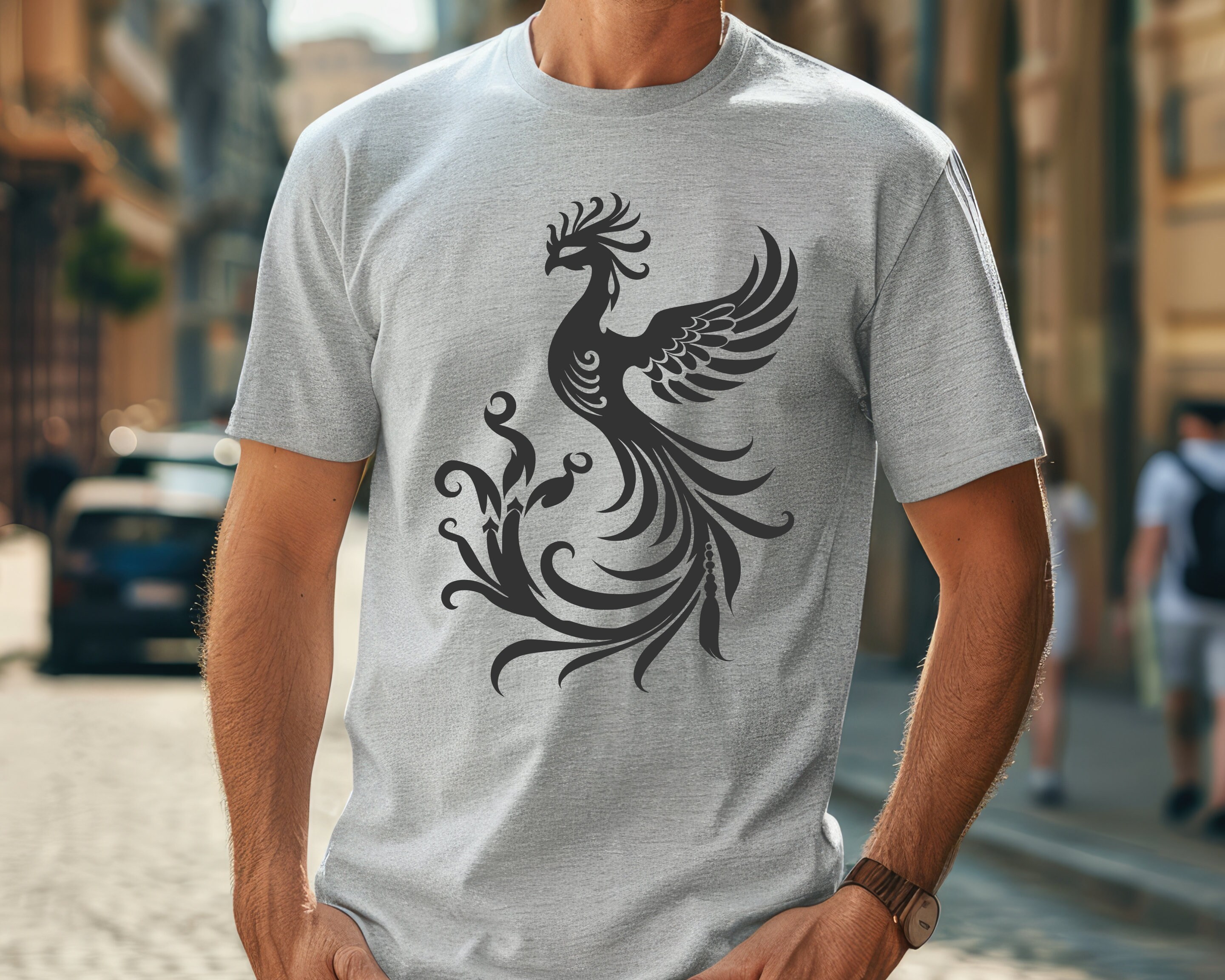 Phoenix SVG Fire Bird PNG Mythical Creature Digital Art for Download ...