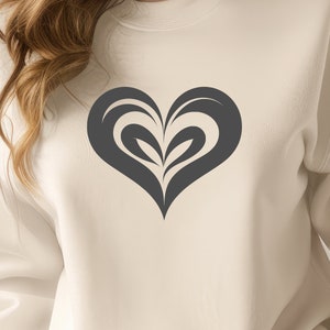 Love Heart SVG T-shirt Design - 5 Different Hearts Png and Pdf Cut ...