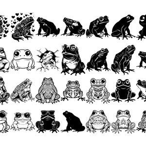 Toad SVG Bundle Digital Artwork for Download, Printable Toad PNG ...