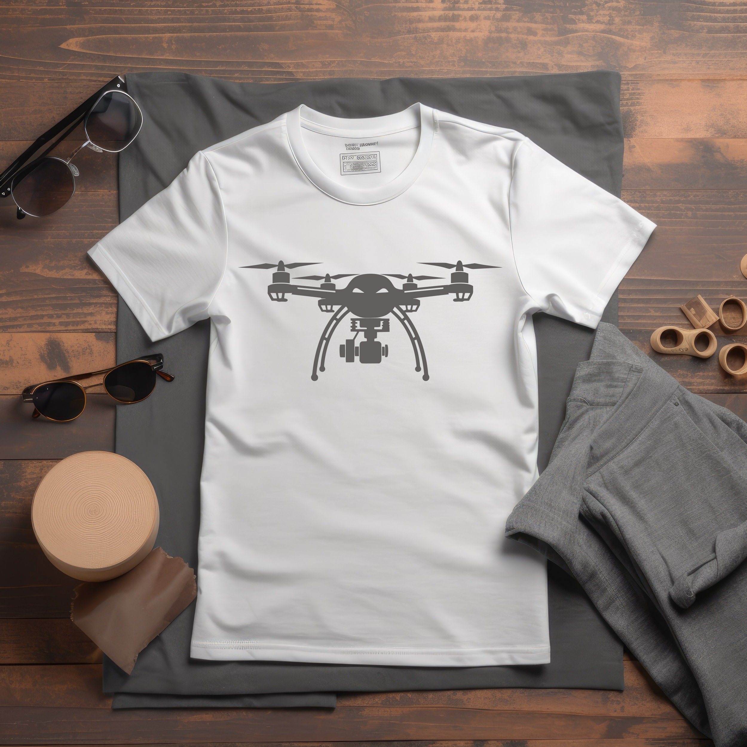 Drone SVG Bundle 46 Designs Cut Files in Formats: Svg, Pdf, Png and Dxf Includes Military Drones ...